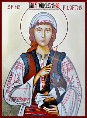 ICOANA SFANTA FILOFTEIA 22x32 cm | Arta-Ortodoxa.ro